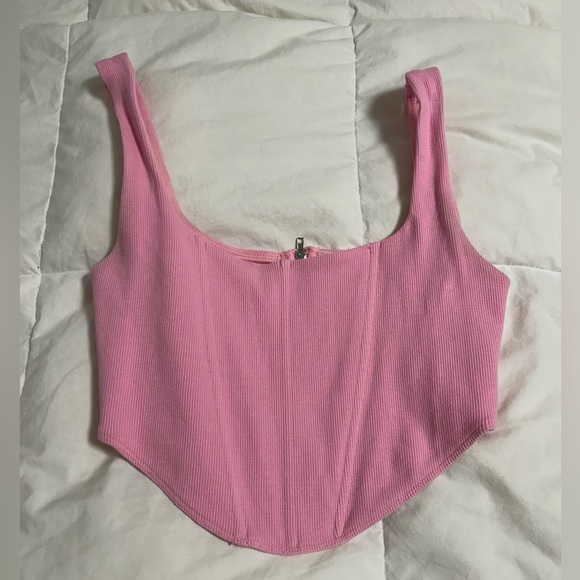 Princess Polly | Tops | Princess Polly Bubble Gum Pink Corset Top ...